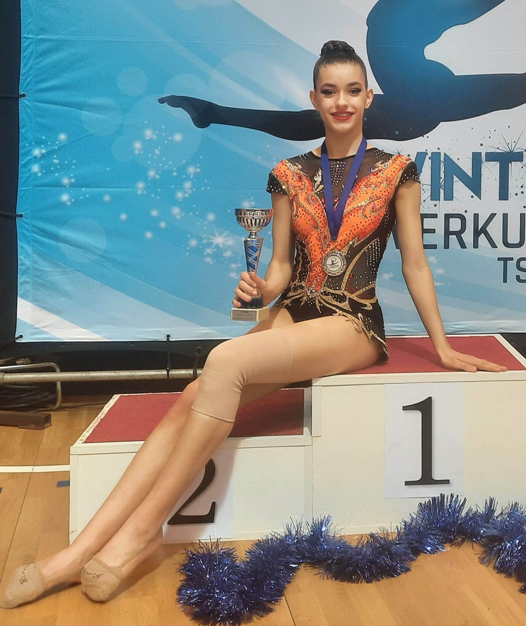 Нашето девојче илина соколовска освои сребрен медал за германија на